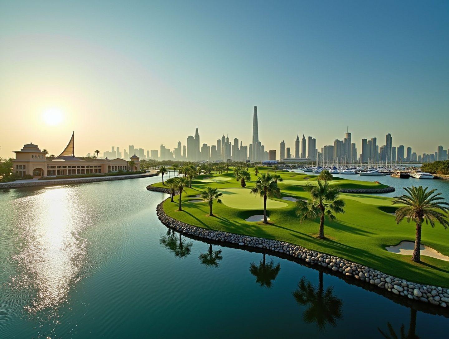 Dubai Creek Golf & Yacht Club , Riverside Golf in the City, UAE