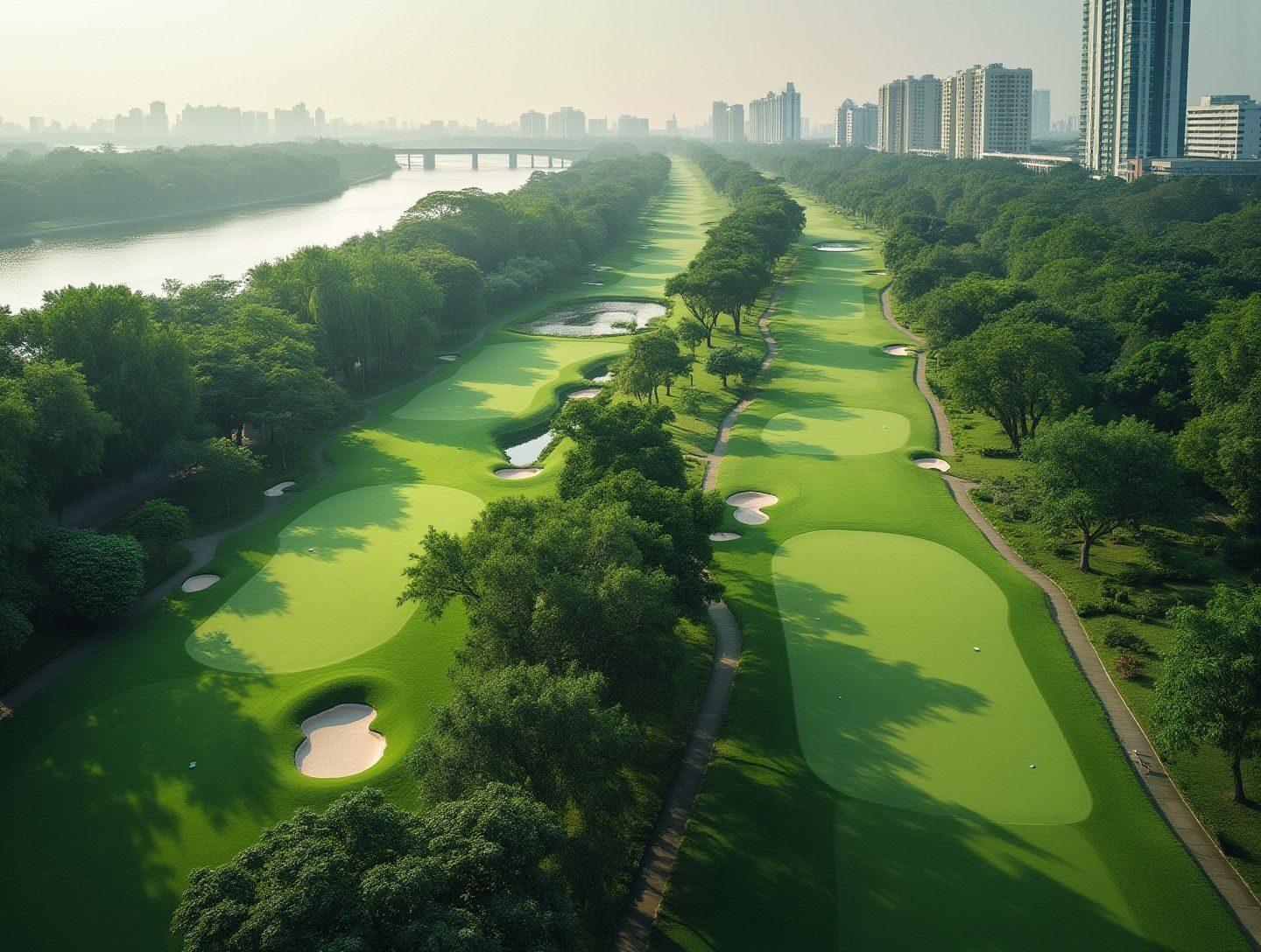 Shenzhen Sand River Golf Club , Scenic Golf by the River in Futian